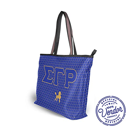 BBGreek Sigma Gamma Rho Sorority Paraphernalia - SGRHO Honeycomb - Tote Bag - Sorority Gifts For Women - Official Vendor