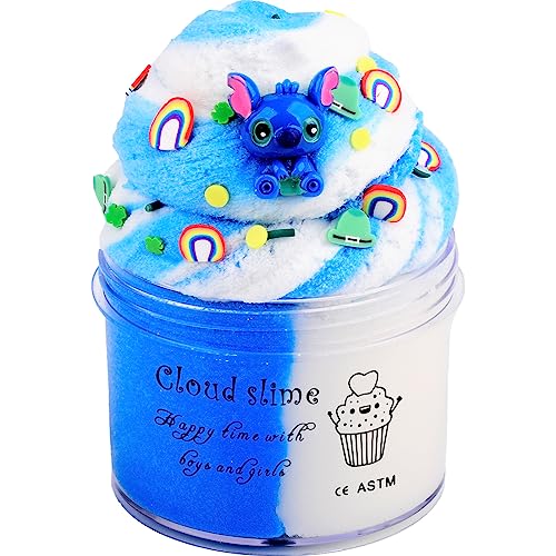 New Blue Cake Cloud Slime,Soft and Non-Sticky Cloud Slimes, Scented DIY Slime Kit for Girls Boys, Kids Party Favors Slime Putty Toy，Stress Relief Toy for Kids