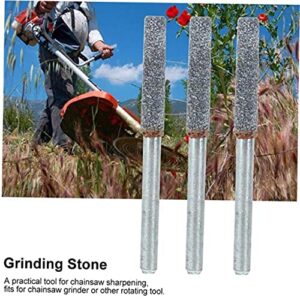 Chainsaw Sharpener with 3Pcs Burr Grinding Stone File - Essential Sharpening Tools and Rotating Tool Accessories for Efficient Grinding Stones