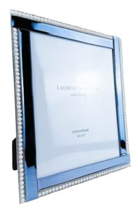 laureat marchier 4x6 6x8 8x10 glass picture frames, mirrored photo frames for wall or tabletop décor (natural sea)