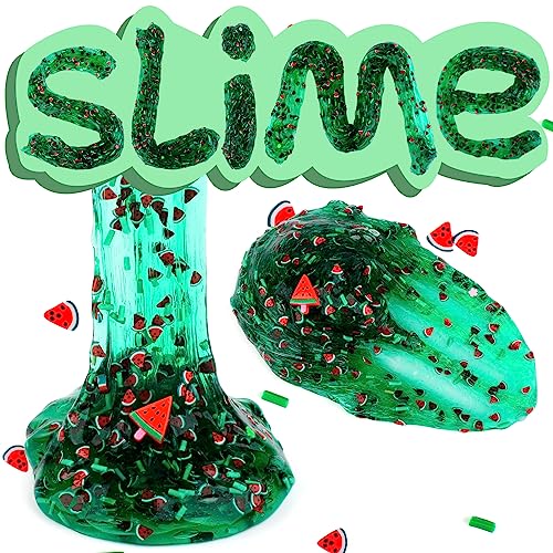 7 Pack Jelly Cube Crunchy Slime Kit,Non Sticky,Super Soft Sludge Toy,Birthday Gifts for Kids,DIY Crystal Glue Boba Slime Party Favor for Girls & Boys