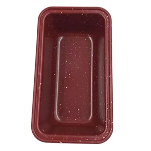 Angoily Loaf Pan 3pcs Toast Mold Loaf Bread Mold Nonstick Bakeware Kitchen Gadget Loaf Pan Carbon Steel Baking Pan Cake Mold Red Household Heavy Duty Carbon Steel + Non-stick Coating