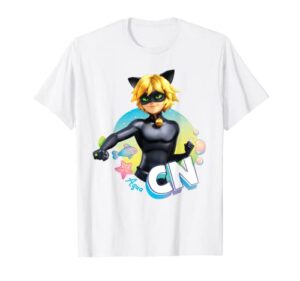 miraculous ladybug summer aqua cat noir t-shirt