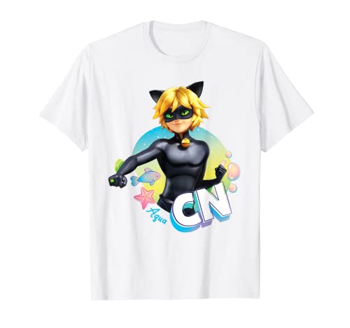 Miraculous Ladybug Summer Aqua Cat Noir T-Shirt