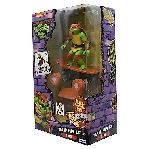 Teenage Mutant Ninja Turtles Half Pipe RC, Raphael Movie Edition, Ages 5+| Skateboard-Shaped Control & Perform Tricks on Any Surface | Collect Them All!