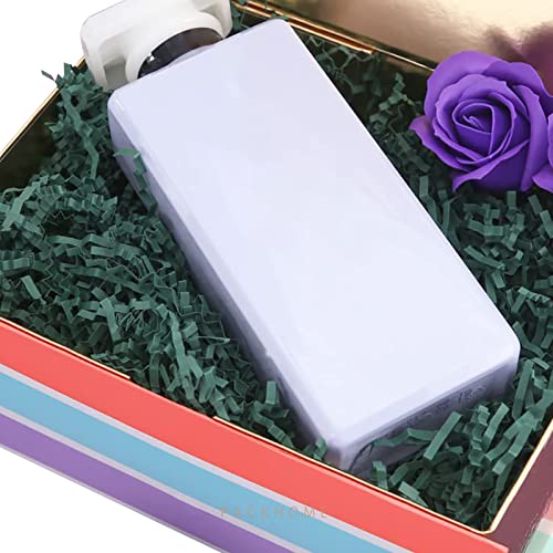 PACKHOME Gift Box 9x6.5x3.8 Inches, Bridesmaid Box, Stripes Gift Box, Rectangle Collapsible Box with Magnetic Lid for Gift Packaging (Glossy Multicolor)