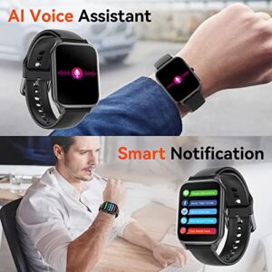 Smart Watch for Men Women with Bluetooth Call, 2023 Newest 1.95''HD DIY Dial Fitness Activity Tracker Waterproof Fitness Watch with Heart Rate Sleep Monitor, Multi-Sports Smartwatch for Android iOS…