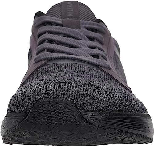 WHITIN Men's Wide Width Toe Box Road Running Size 11 11.5 Tennis Sports Breathable Indoor Lightweight Gym Rubber Non Slip Cushioned Grey 45