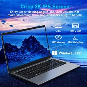 Auusda Laptop Bundle: 14.1"& 15.6", 3TB SSD+MicroSD, Windows 11 Pro, Ryzen 7 & Celeron J4105