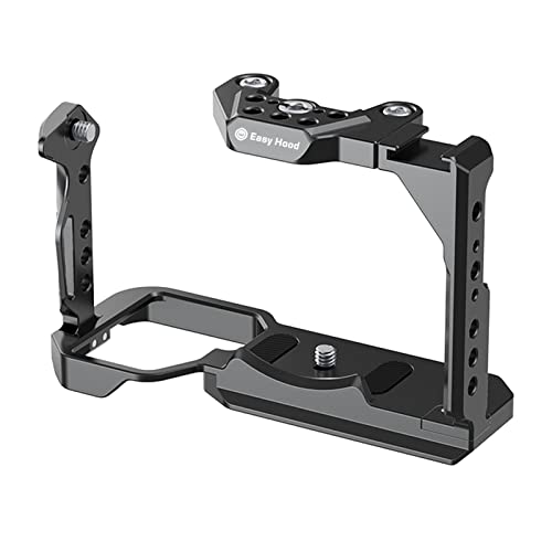 Easy Hood Camera Cage for Sony FX3 F30,Top Detachable Integrated Design Bottom Arca Quick Release Board can Quickly Switch Between Tripod and Stabilizer with Cold Shoe and Multiple Positioning Holes