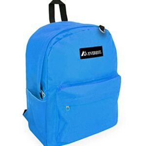 Everest Classic Laptop Backpack W/Side Pocket, Royal Blue, One Size