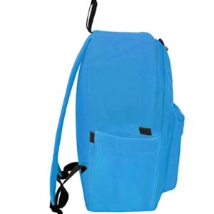 Everest Classic Laptop Backpack W/Side Pocket, Royal Blue, One Size