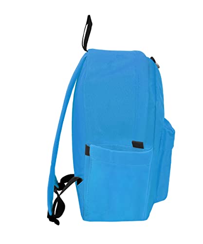 Everest Classic Laptop Backpack W/Side Pocket, Royal Blue, One Size