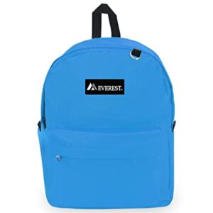 Everest Classic Laptop Backpack W/Side Pocket, Royal Blue, One Size