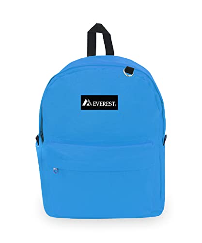 Everest Classic Laptop Backpack W/Side Pocket, Royal Blue, One Size