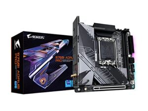 gigabyte b760i aorus pro (lga 1700/ intel/ b760/ mini-itx/ ddr5/ dual m.2/ pcie 4.0/ usb 3.2 gen2x2 type-c/wifi 6e/ intel 2.5gbe lan/q-flash plus/motherboard)