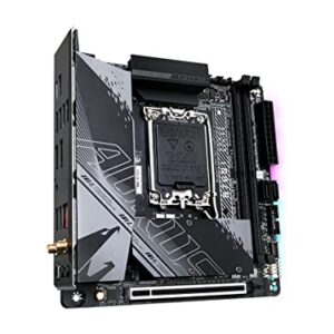 GIGABYTE B760I AORUS PRO (LGA 1700/ Intel/ B760/ Mini-ITX/ DDR5/ Dual M.2/ PCIe 4.0/ USB 3.2 Gen2X2 Type-C/WiFi 6E/ Intel 2.5GbE LAN/Q-Flash Plus/Motherboard)