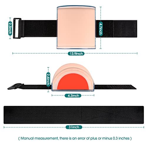 Skillssist IM,SQ Injection Practice Pad Model with Skin, Subcutaneous Tissue and Muscle Layer for Nurse and Medical Student Training, Wearable Design