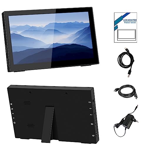 Akntzcs 7 inch Touchscreen Mini Monitor 1024 X 600 Small Monitor HDMI Portable Monitor IPS LCD Display for Laptop Xbox PS3 Rasp Pi