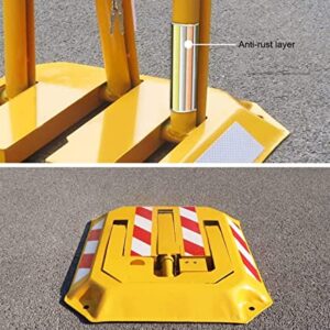 HEIMP Parking Post, Parking Barrier, for Parking Lot Car Wheel Parking Blocks, Car Ground Lock, Parking Space Lock, Parking Pile Parking Space Lock Parking