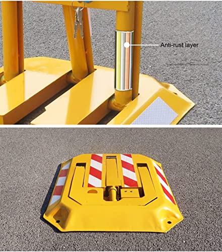 HEIMP Parking Post, Parking Barrier, for Parking Lot Car Wheel Parking Blocks, Car Ground Lock, Parking Space Lock, Parking Pile Parking Space Lock Parking