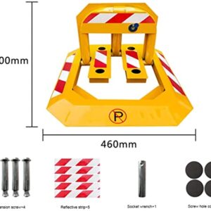 HEIMP Parking Post, Parking Barrier, for Parking Lot Car Wheel Parking Blocks, Car Ground Lock, Parking Space Lock, Parking Pile Parking Space Lock Parking