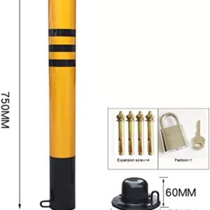 HEIMP Parking Post, Parking Barrier, for Parking Lot Parking Post Road Parking Lot, Parking Space Lock Thickened Post Type Parking Space Lock and Floor Lock Parking