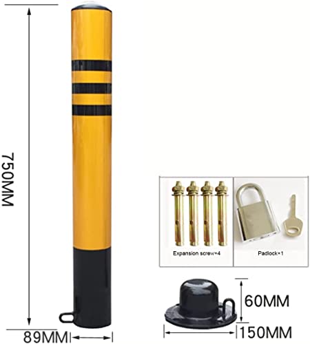 HEIMP Parking Post, Parking Barrier, for Parking Lot Parking Post Road Parking Lot, Parking Space Lock Thickened Post Type Parking Space Lock and Floor Lock Parking