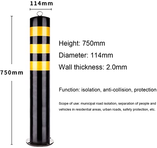 HEIMP Parking Post, Parking Barrier, for Parking Lot Car Parking Space Lock Bollard, Parking Space Lock, Parking Pile, Ground Pile, Warning Column Parking