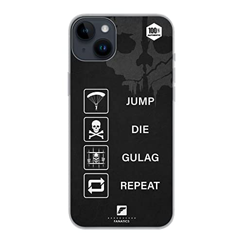 Phone Case Jump Die Gulag Repeat Warzone Design Silicone Transparent - Compatible iPhone and Samsung (iPhone XR)