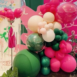 KALOR Hot Pink Balloons Garland Arch Kit 110Pcs - Different Sizes 18/12/10/5 Inch Party Balloons for Birthday Baby Shower Wedding Graduation Party Decorations