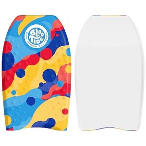 bloo tide 22in mini bodyboard // foam wax free soft kickboard bodyboard for adults and kids of all levels