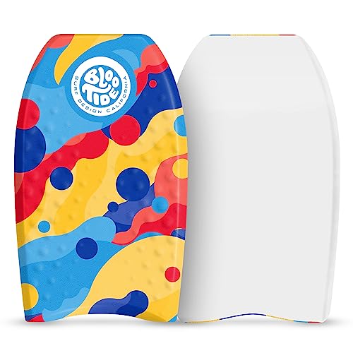 Bloo Tide 22in Mini Bodyboard // Foam Wax Free Soft Kickboard Bodyboard for Adults and Kids of All Levels