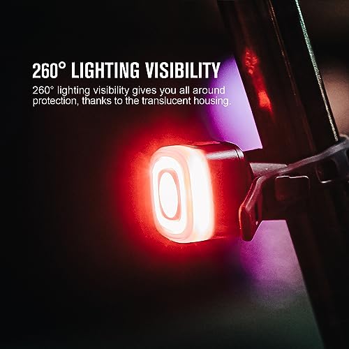 OLIGHT RN 120 C Bike Lights, 120 Lumens Tail Light 260 Degree Visibility, 1500m Viewable Range, Rechargeable Bike Break Light, IPX6 Waterproof, Road and Urban Cyclists