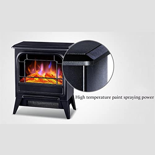 BNNP Home Decor Fireplace Simulation Fire Electric Fireplace Heater Vertical Heater's Household Electric Heater to Office 220 V Country Style Electric Fireplace