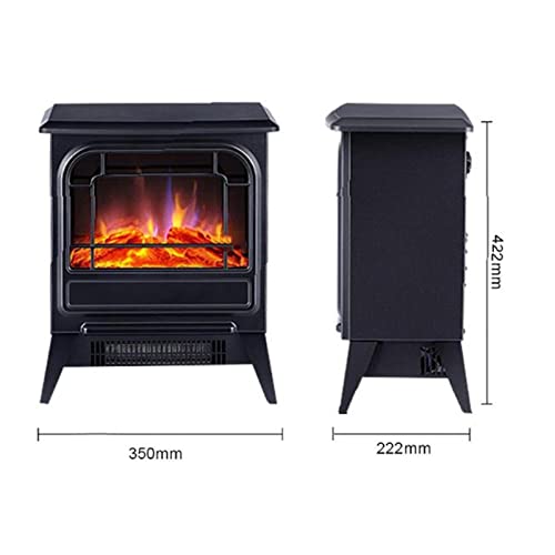 BNNP Home Decor Fireplace Simulation Fire Electric Fireplace Heater Vertical Heater's Household Electric Heater to Office 220 V Country Style Electric Fireplace