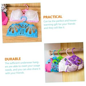 Cabilock 3pcs Underwear Hanger Sports Bra Swimsuit Sports Bra Tank Hanging Clothes Drying Rack Underwear Bra Rack Clothes Hanging Rack Bra Space Saving Hangers Plastic Bra Drying Rack Pp