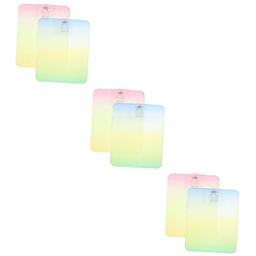 6 Pcs Plate Clamp Document Clipboard Exam Paper Clips Short Hand Board Drawing Board Office Business Plastic Writing Base Plate Colorful Clipboards Paper File Organizer