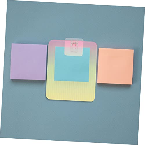 6 Pcs Plate Clamp Document Clipboard Exam Paper Clips Short Hand Board Drawing Board Office Business Plastic Writing Base Plate Colorful Clipboards Paper File Organizer