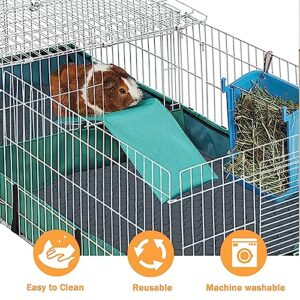 Cimiycob Guinea Pig Cage Liners for C&C 27 x14in 2 Pack, Washable Guinea Pig Pee Pads, Waterproof Reusable & Anti Slip, Super Absorbent Guinea Pig Bedding for Small Animal, Rabbit, Bunny, Chinchilla