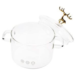 doitool soup pot korean pots for cooking casserole dish with lid korean ramen pot home cookware instant noodle bowl stew pot kitchen glass cookware kitchen cooking pot kitchenware