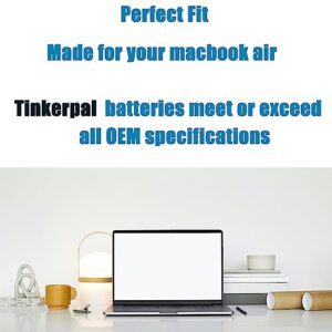 Tinkerpal A1705 A1527 Laptop Battery Compatible with MacBook Air 12 inch (Early2015 2016 2017), Easy-to-Install Replacement Battery A1534 with Tools, EMC2746 EMC2991 EMC3099 7.56V 41.41Wh 6-Cell