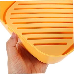 SHOWERORO Air Fryer Silicone Air Fryer Oven Air Fryer Pad Para Air Fryer Air Fryer Cooking Pot Air Fryer Pan Baking Mat Yellow To Rotate Household Silica Gel Round Cake Pans Oven Air Fryer