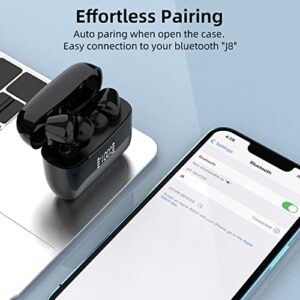 Bluetooth Headphones, in-Ear Headphones Wireless Bluetooth 5.3 with LED Display,IPX7 Waterproof Wireless Headphones Touch Control,Headphones Wireless Bluetooth HiFi Stereo Sound