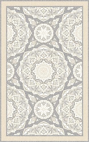 Popumelon Area Rug Living Room Rugs - 5x7 Resistant Washable Rug, Anti Slip Backing Rugs for Living Room, Boho Vintage Tribal Area Rugs