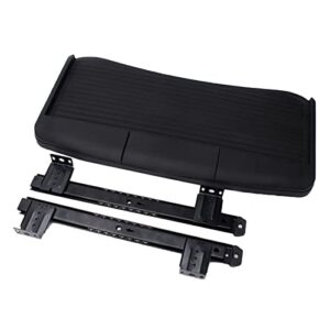 fanoya keyboard stand for desktop, slide-out under-counter computer keyboard tray, adjustable height ergonomics desk extender tray