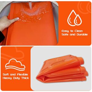 Silicone Griddle Mat Cover for Blackstone 36 Inch Griddle, Heavy Duty Food Grade Silicone Grill Mat, Griddle Accessories for Blackstone, All Season Protective Cover for Blackstone Grill (Orange)