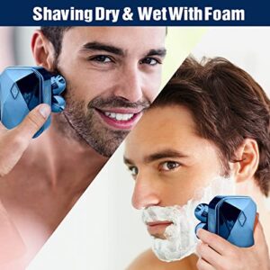 2023 Head Shavers for Men, New Upgrade 6-in-1 Bald Head Shaver, LED Electric Razor Waterproof Rechargeable, Wet &Dry Rotary Cordless Shaver Grooming Kit with Beard Clippers Nose Trimmer Mens Gift