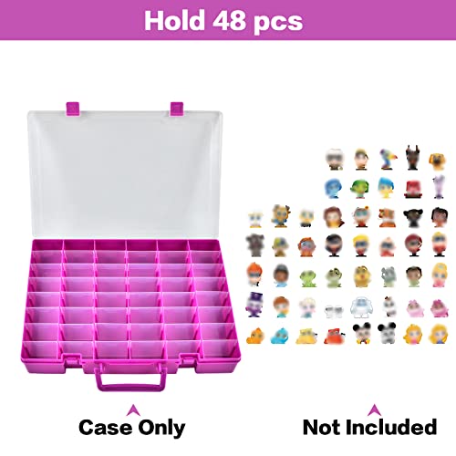 Xuerdon Display Case Compatible with Disney Doorables Collectible Mini Figures, Case Compatible with Mini Brands 5 Surprise Collector Toys Series 1 2 3 4 Mystery Real Miniature Collectible Kit.