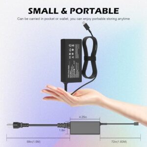 65W USB C Charger for Lenovo Laptop: Lenovo ThinkPad/Yoga/ThinkBook/Chromebook Type C AC Power Adapter for Lenovo ThinkPad X1 T480 T490 T590 T14 T16 X280 X390 E490 E590 L390 Series